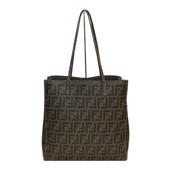 Fendi | Bags | Fendi Zucca Bag Brown Tote Pattern Purple | Poshmark